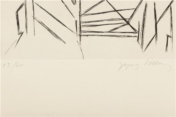 Jacques Villon | Portrait of Marcel Duchamp (1953) | MutualArt