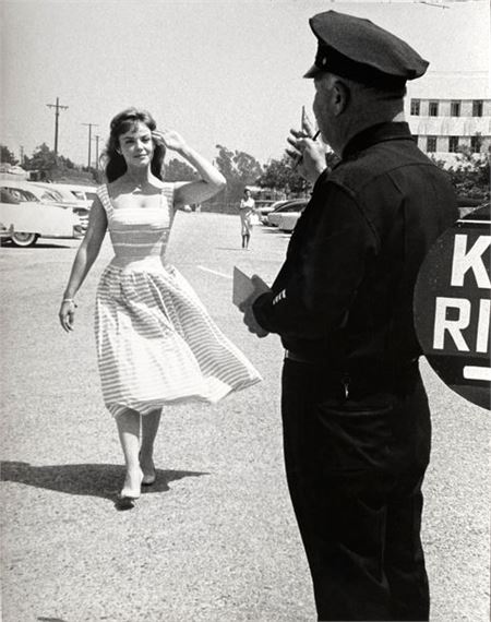 Sanford Roth | Model and cops, ca. 1960. (Circa 1960) | MutualArt