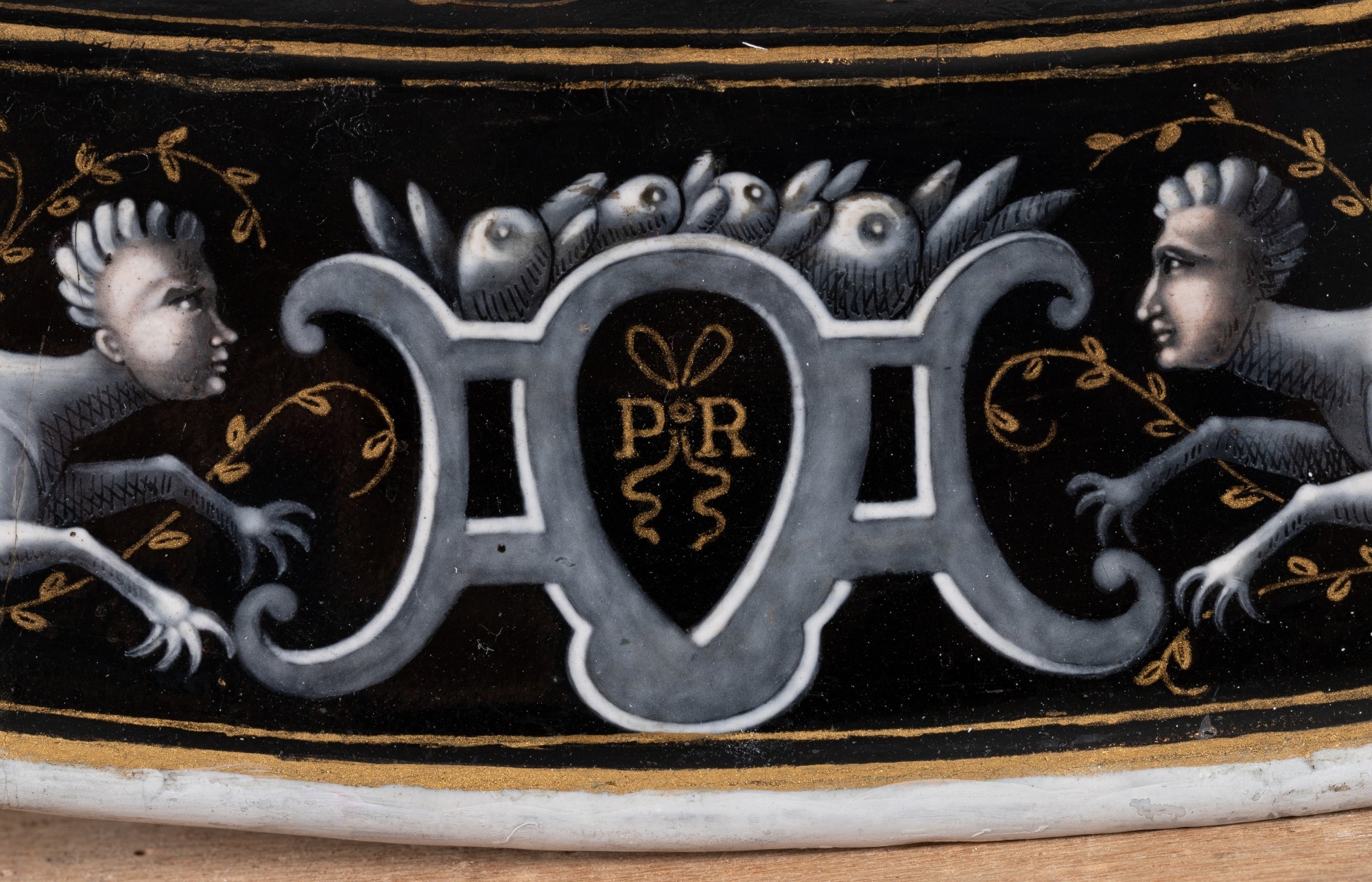Pierre Reymond | A Limoges painted enamel oval dish depicting David ...