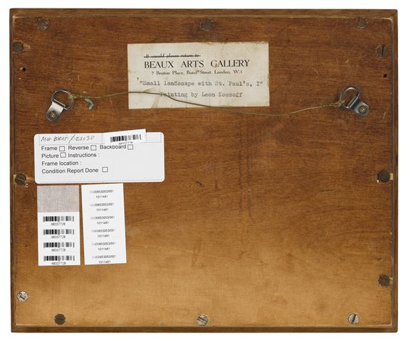 Leon Kossoff | Small Landscape with St Paul's No. 1 (1956) | MutualArt