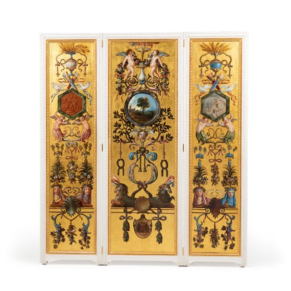 Eustache Le Sueur | A set of six painted panels from the Cabinet de l ...