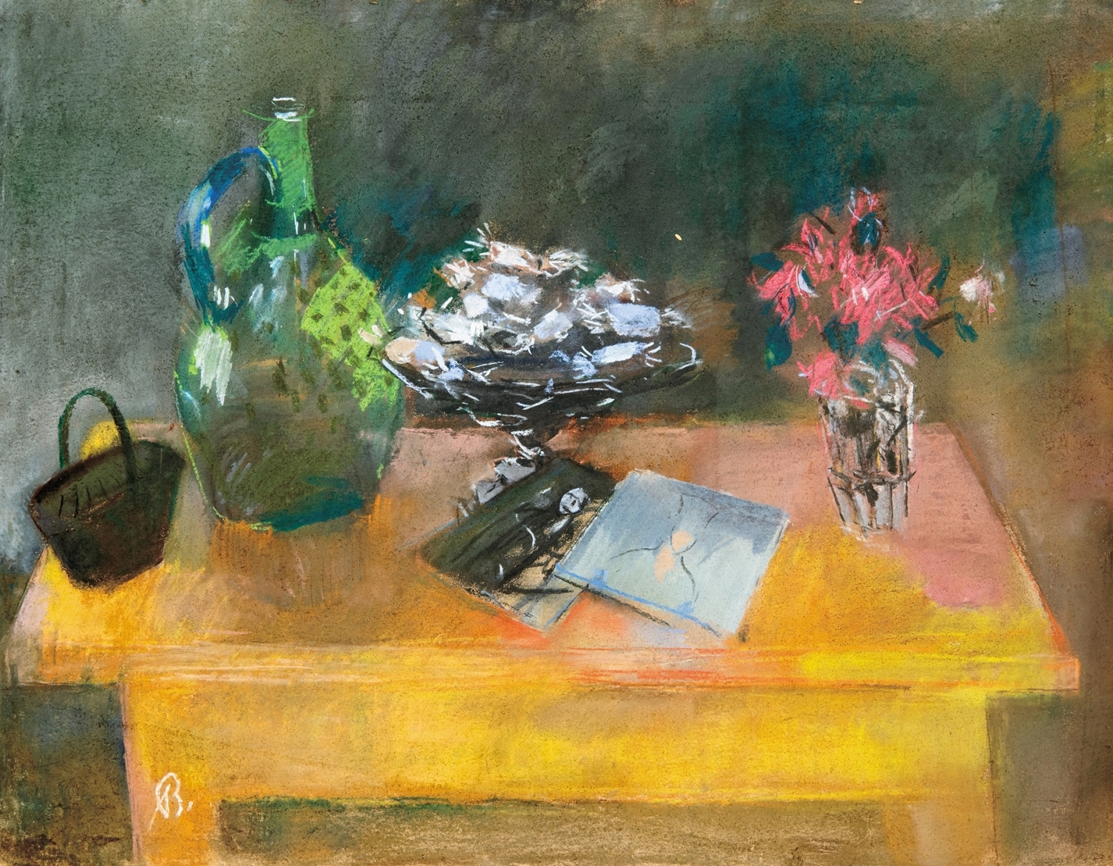 Aurél Bérnath | Table Still-life with a Bouquet of Flowers | MutualArt
