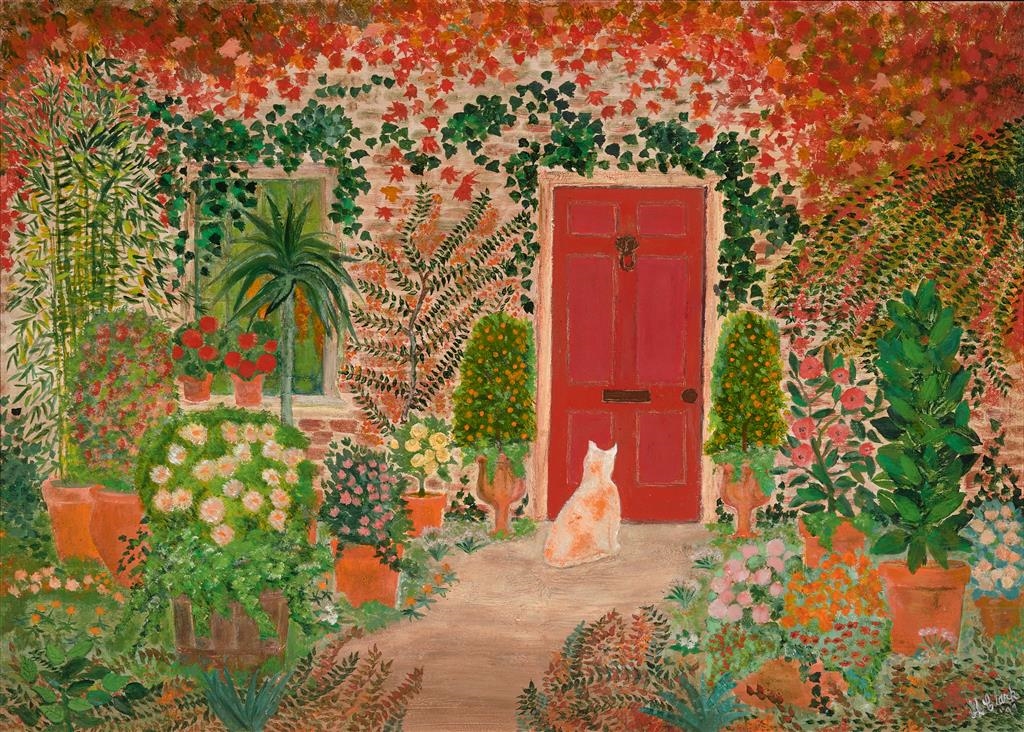Margaret Clark | Ginger Cat Waits (1977) | MutualArt