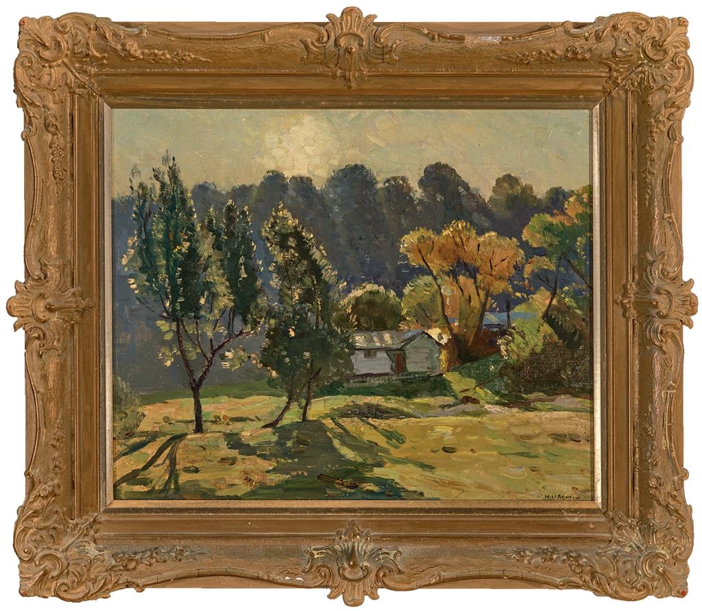 John William Ashton | Bush Clearing with Cottage | MutualArt