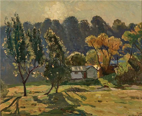 John William Ashton | Bush Clearing with Cottage | MutualArt