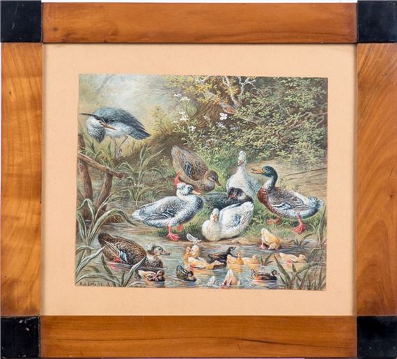 Karl August Robert Erbe | Enten am Teich | MutualArt