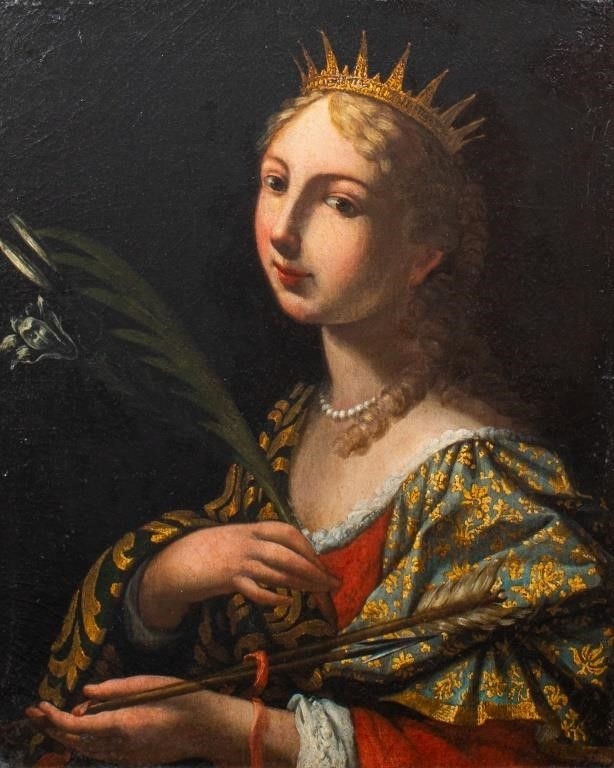 Guido Reni | Manner of Guido Reni St. Catherine of Siena Oil | MutualArt