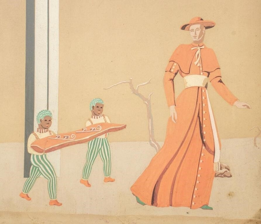 Giorgio de Chirico | Chirico Style Surrealist Triptych Gouache on Paper ...