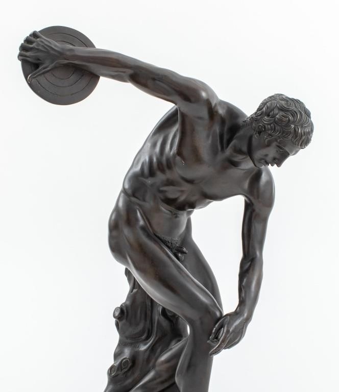 Myron | Grand Tour Discobolus Bronze Sculpture | MutualArt