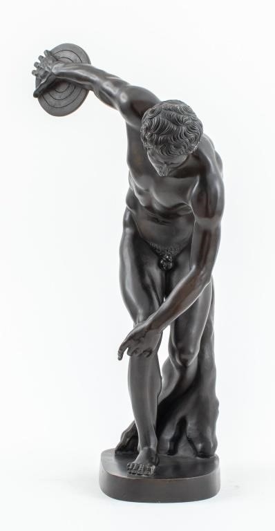 Myron | Grand Tour Discobolus Bronze Sculpture | MutualArt