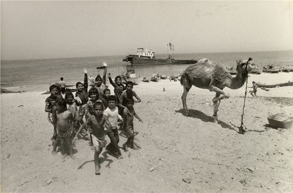 François Lochon | On the beach in Gaza (1977) | MutualArt