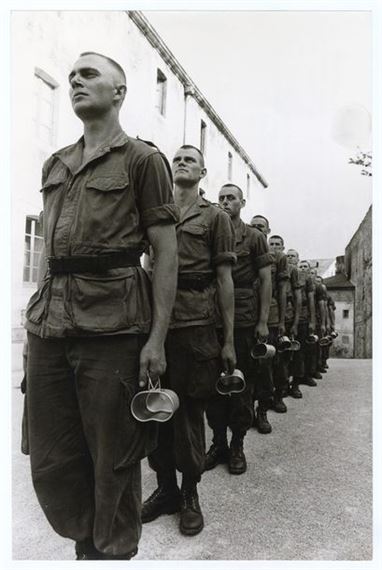 Raymond Depardon | The Foreign Legion. Corsica. Shaved head, head high ...