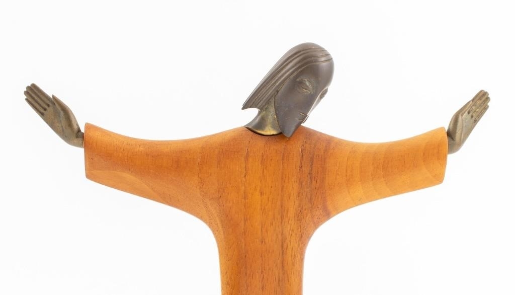 Karl Hagenauer | Karl Hagenauer Wood & Bronze Jesus Sculptures, 2 ...