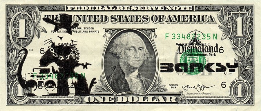 Banksy | Dismal dollar with Gangsta rat | MutualArt