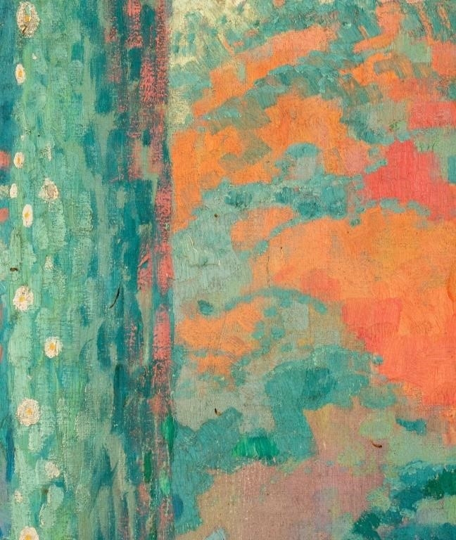 Louis Pierre Rigal | Art Deco oil on canvas depicting a landscape with ...