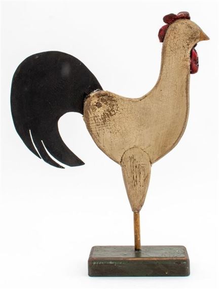 Luigi Rossi | folk art sculpture of a rooster | MutualArt