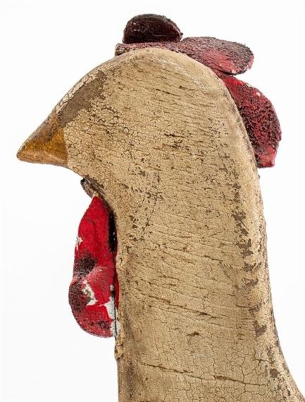 Luigi Rossi | folk art sculpture of a rooster | MutualArt