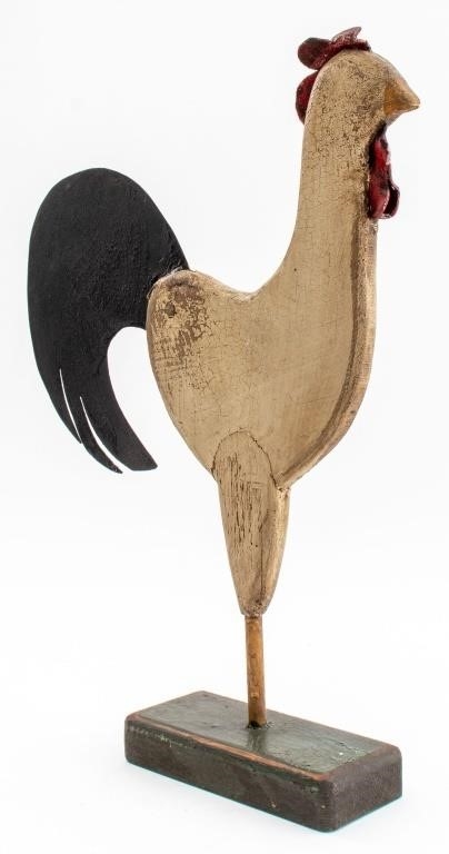 Luigi Rossi | folk art sculpture of a rooster | MutualArt