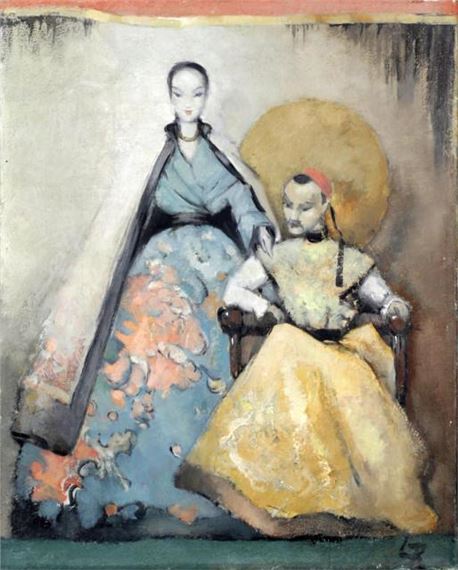 Leni Rienks | Oosterse vorst met zijn gemalin | MutualArt