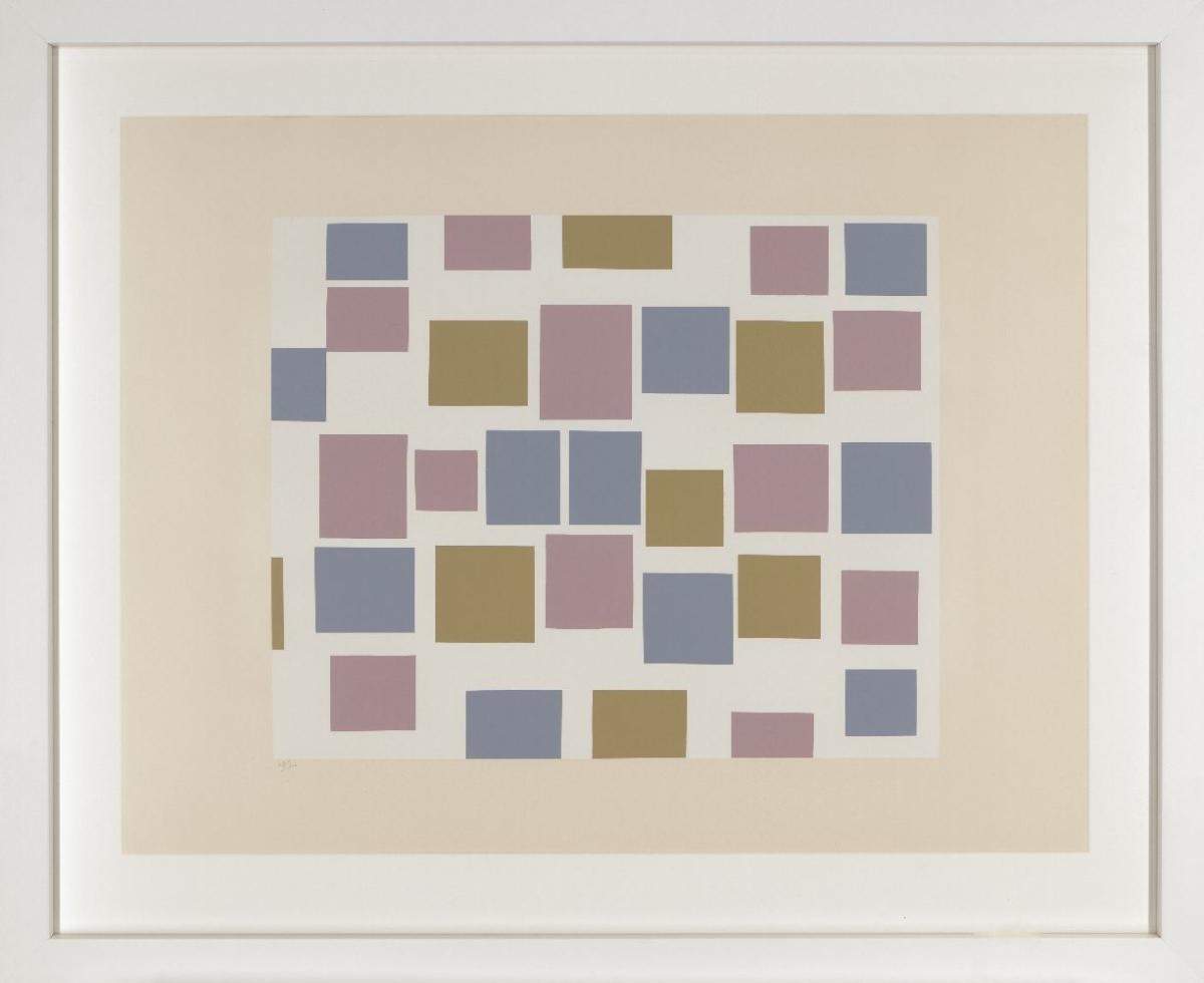 Piet Mondrian | Composition No.3 and Composition with Grid, No.5 (1957 ...