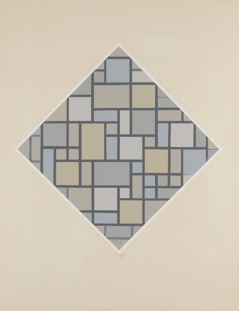 Piet Mondrian | Composition No.3 and Composition with Grid, No.5 (1957 ...
