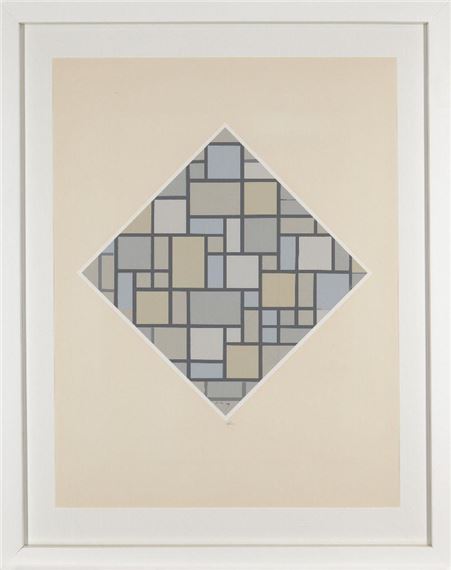 Piet Mondrian | Composition No.3 and Composition with Grid, No.5 (1957 ...