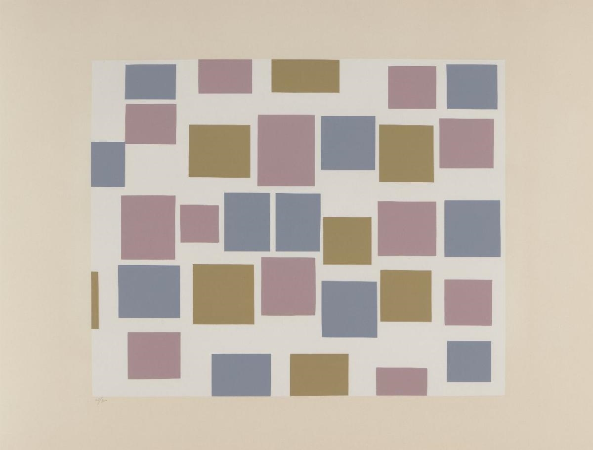 Piet Mondrian | Composition No.3 and Composition with Grid, No.5 (1957 ...