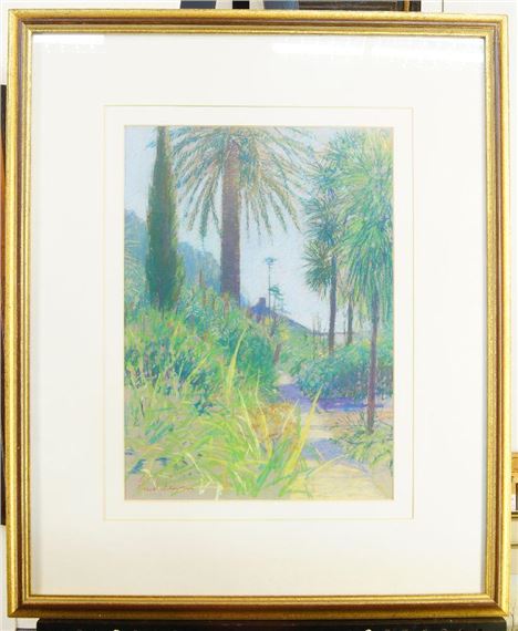 Paul Lewin | View of a path through palms | MutualArt