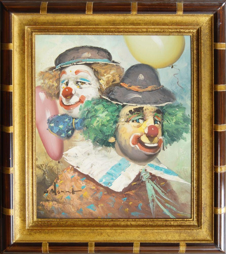 William Moninet | Two clowns | MutualArt