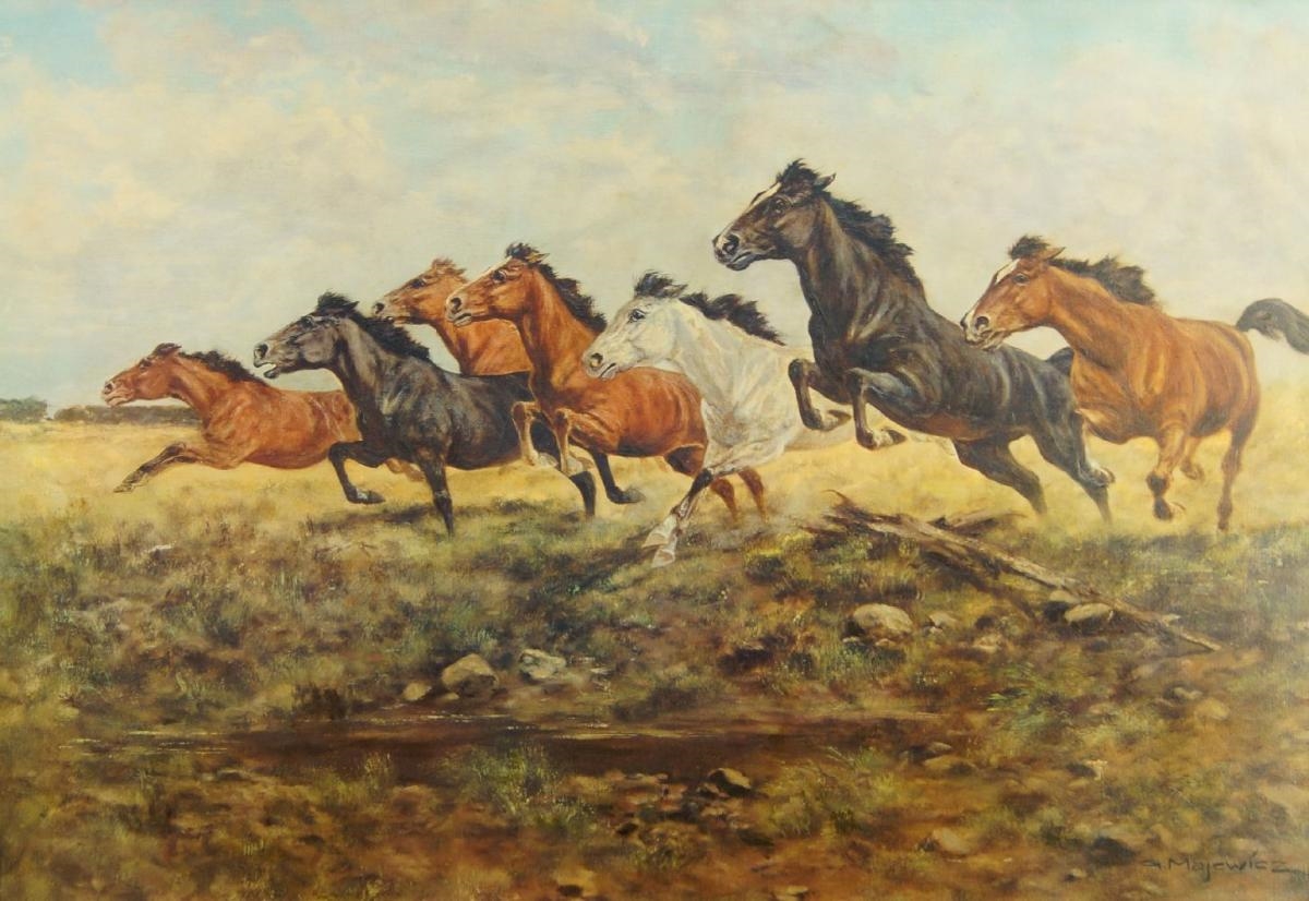 George Majewicz | Horses galloping | MutualArt