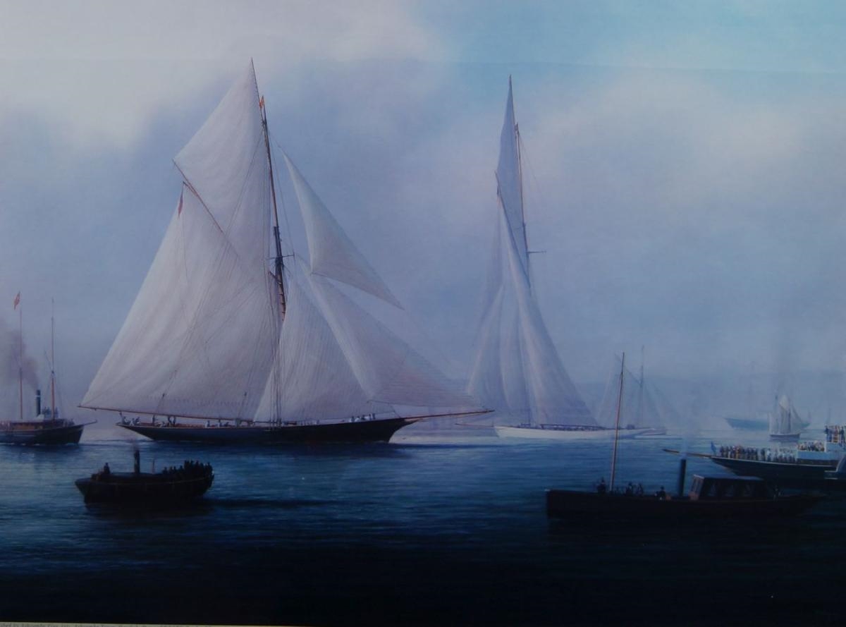 Tim Franklin Ross Thompson | The America's Cup: 1887 Volunteer defeats ...