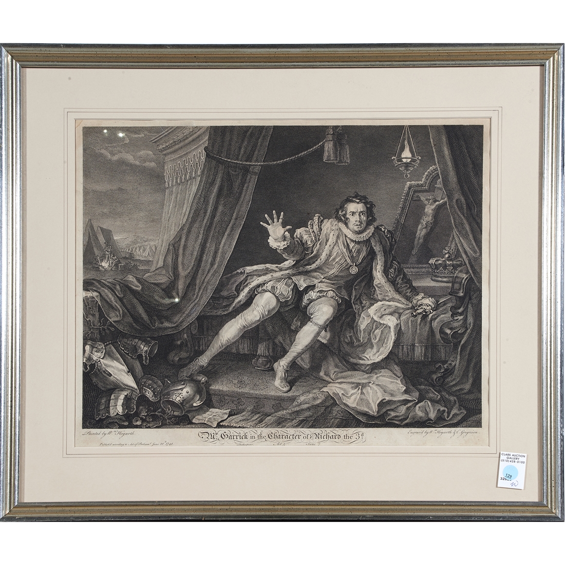 William Hogarth | Mr. Garrick in the Character of Richard the 3rd ...