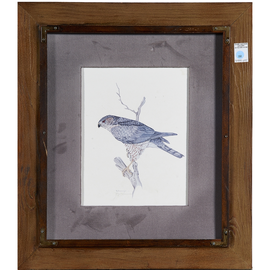 Roger Simmons | Grey Hawk | MutualArt