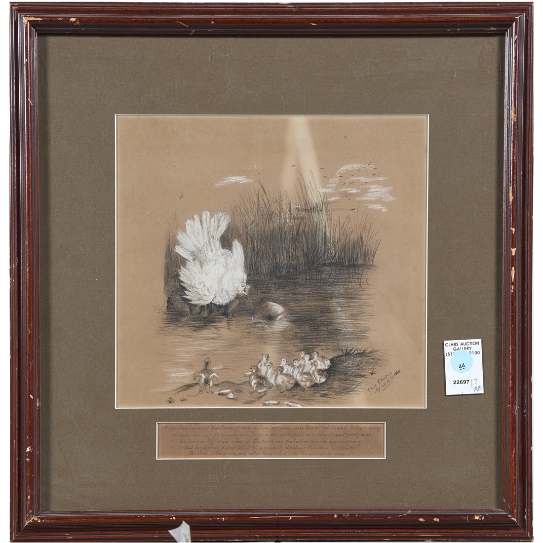 Edith F. Parker | A Hen and Her Chicks | MutualArt