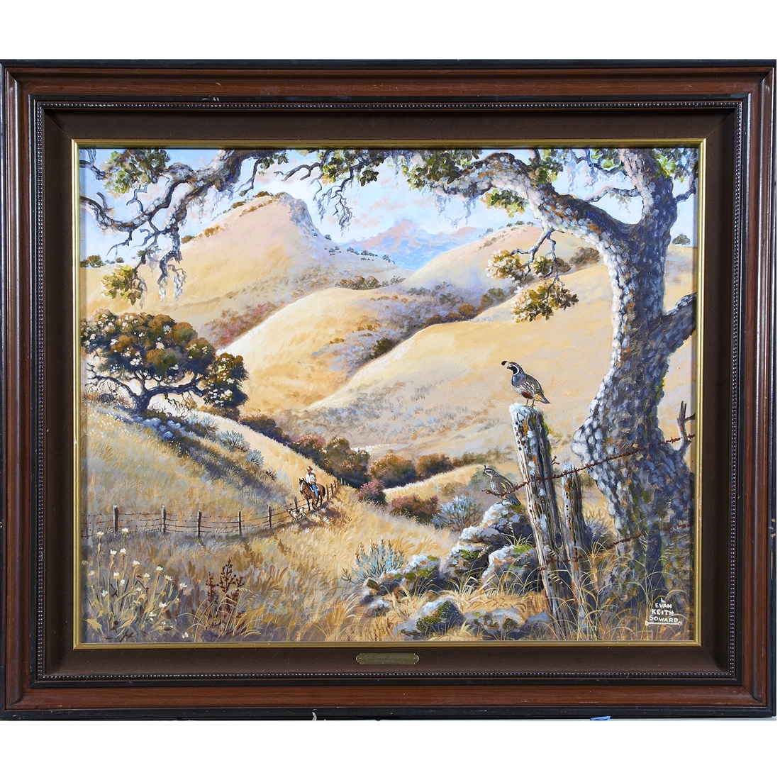 Evan Keith Soward | Cowboy and Quail | MutualArt