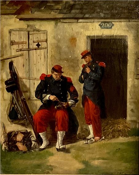 P. Martin | French Soldiers at Rest (18) | MutualArt