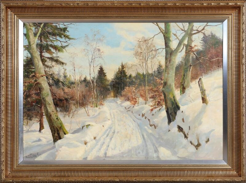 Harald Julius Niels Pryn | Winter landscape at Kobberholmen (1959) | MutualArt