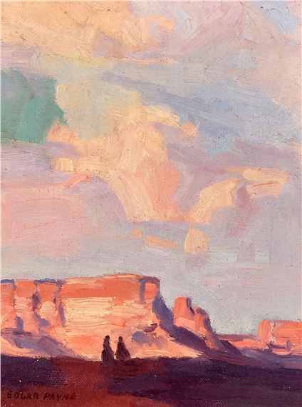 Edgar Alwin Payne | Riders in Canyon de Chelly | MutualArt