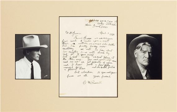 Charles Marion Russell | Letter to Will James | MutualArt