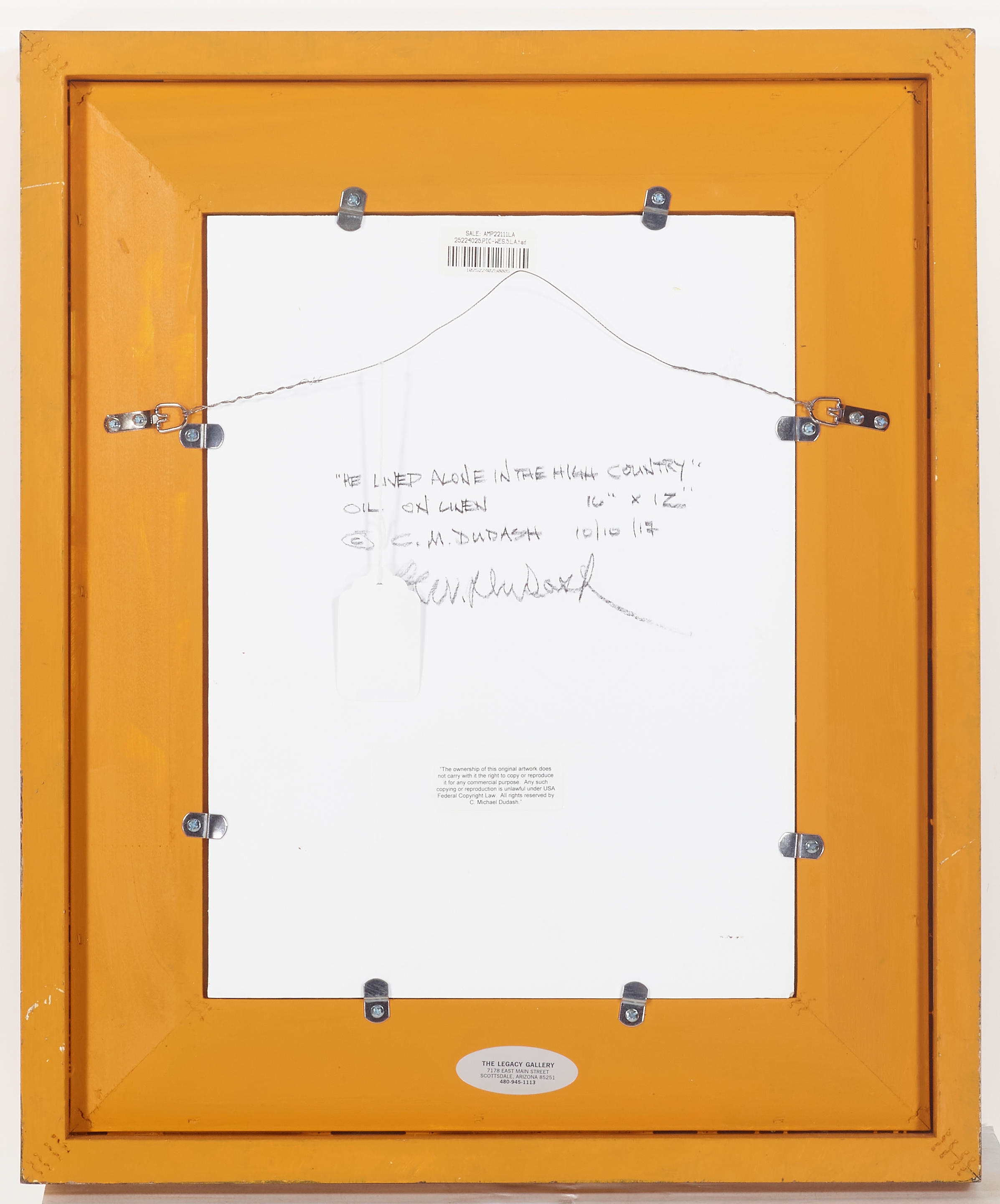 C. Michael Dudash | He Lived Alone in the High Country (2017) | MutualArt