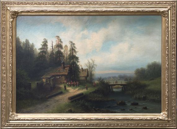 Albert Bredow | Romantic Winter Landscape | MutualArt