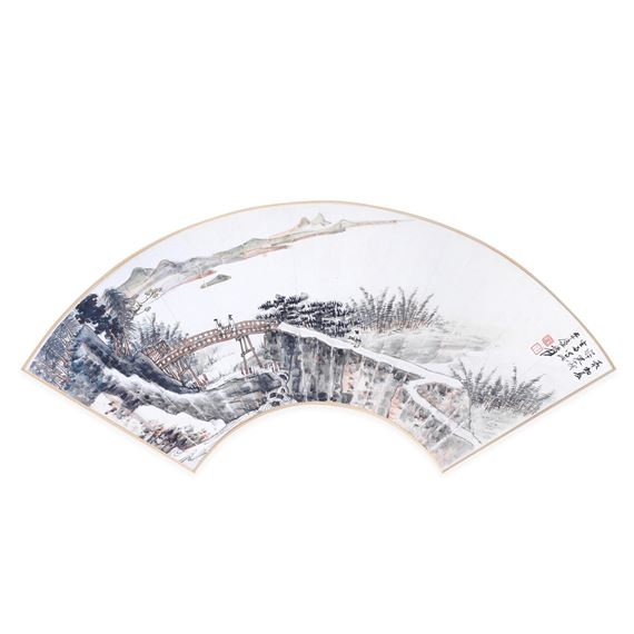 Zhang Daqian | Landscape fan painting | MutualArt