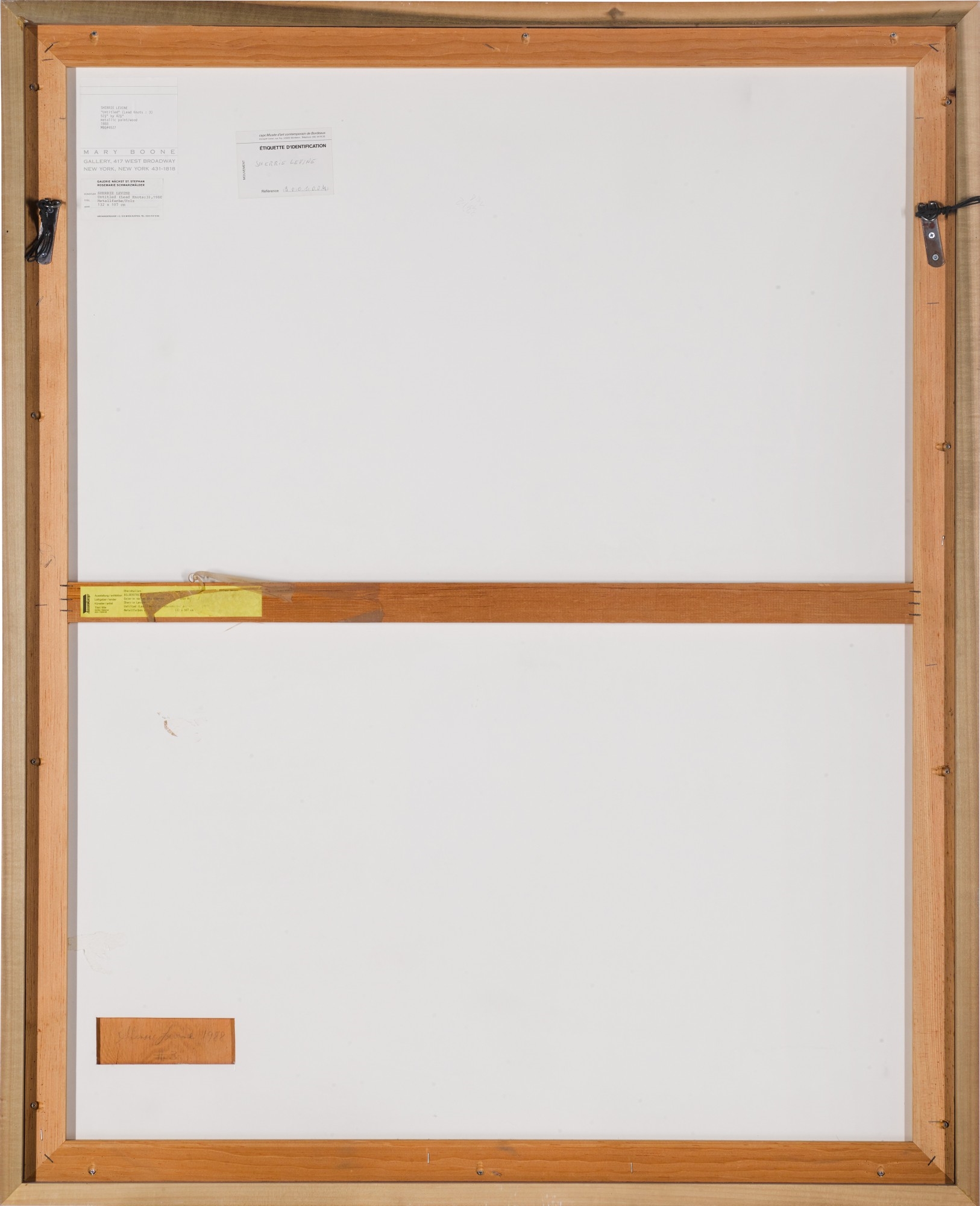 Sherrie Levine | Untitled (Lead Knots: 3) (1988) | MutualArt