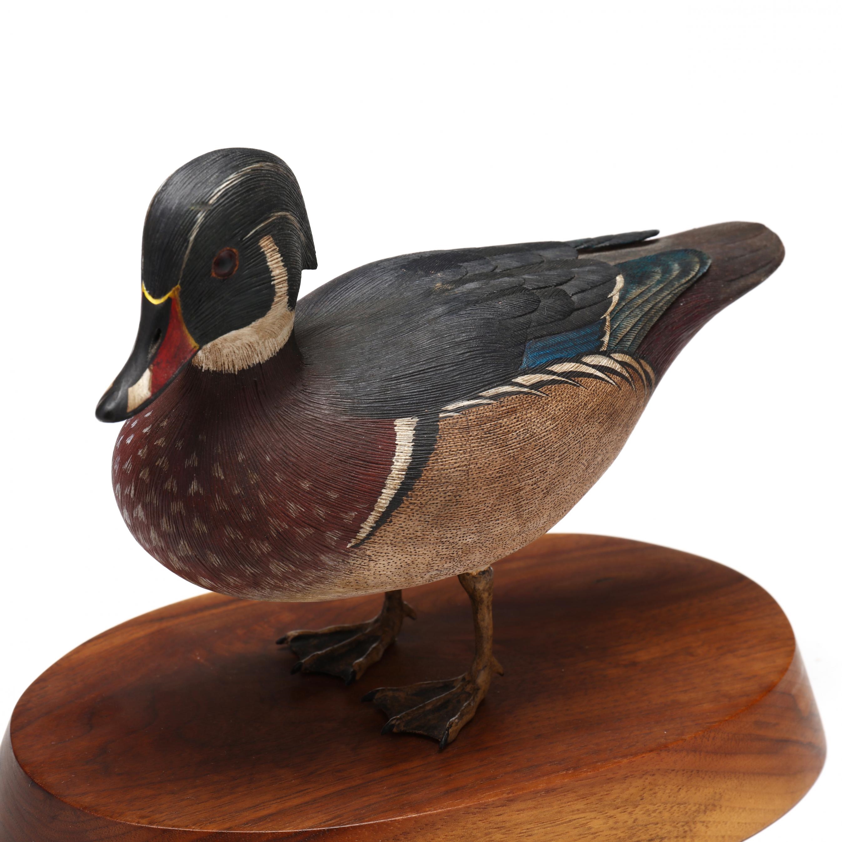 Tom Ahern | Miniature Wood Duck Carving (1977) | MutualArt