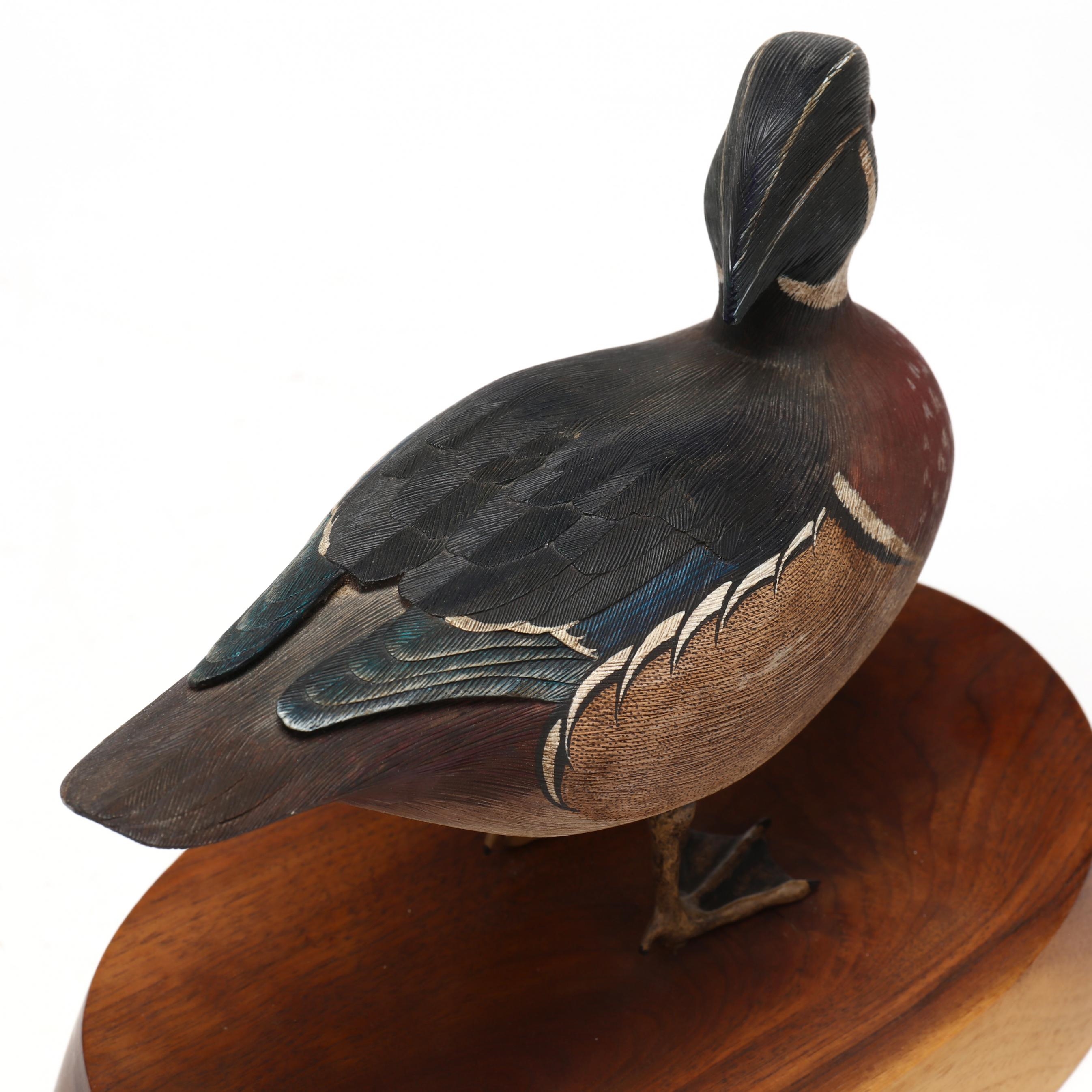 Tom Ahern | Miniature Wood Duck Carving (1977) | MutualArt