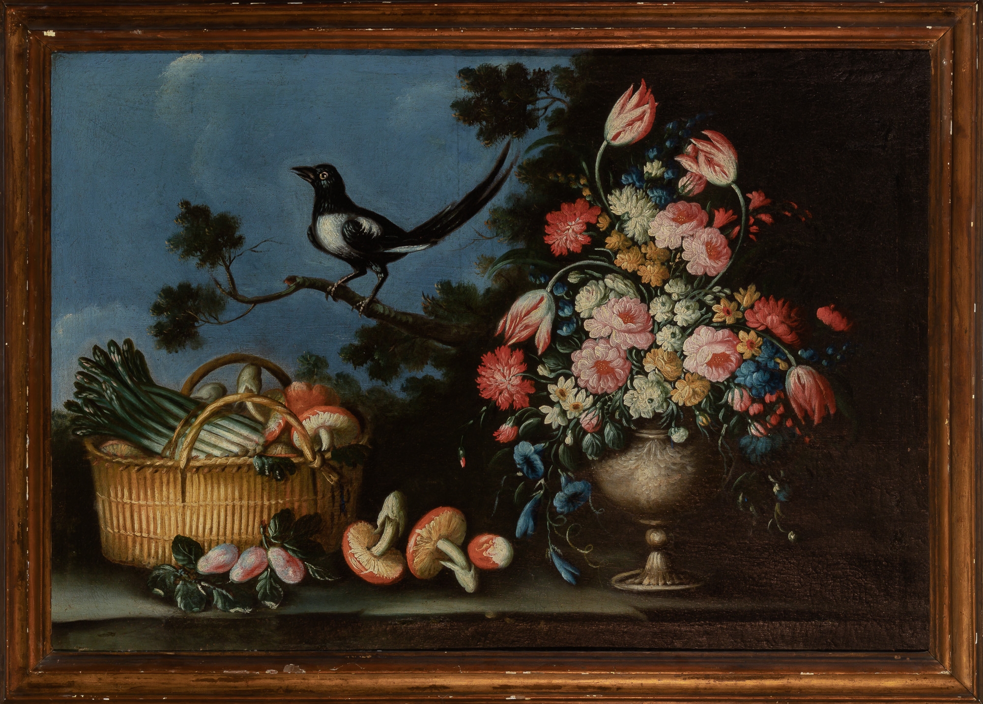 Abraham Brueghel | Summer: Still Life with Flowers and Vegetables on a ...