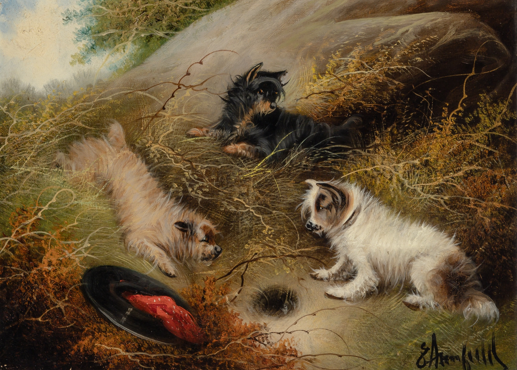Edward Armfield | Terriers Ratting | MutualArt