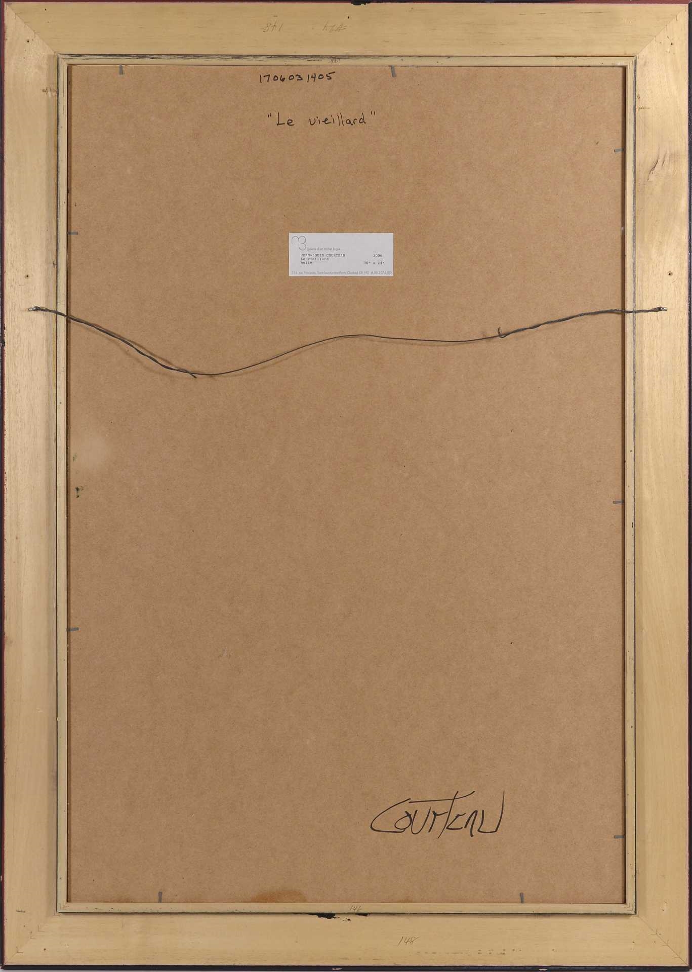 Jean-Louis Courteau | Le vieillard | MutualArt