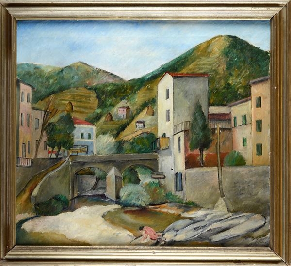 Silvio Pucci | Paesaggio con ponte | MutualArt