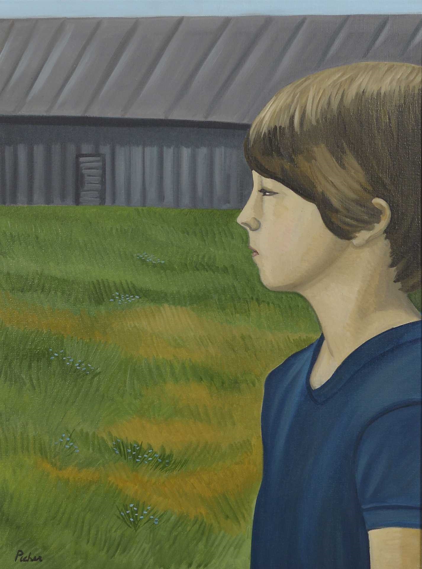 Claude Picher | Pascal devant la grange | MutualArt